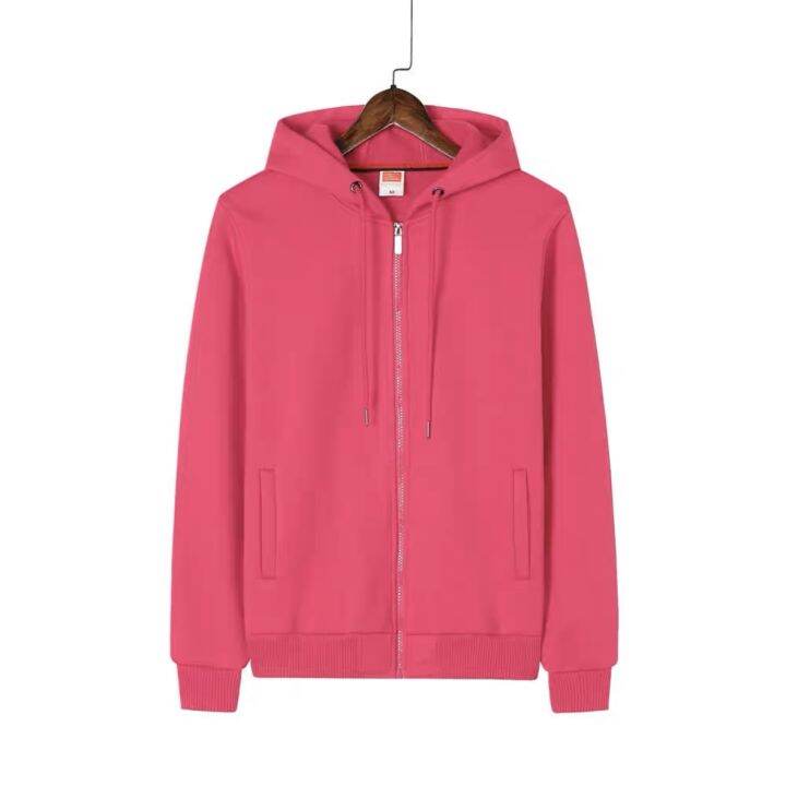 Plain Hoodie Jacket With Zipper/Unisex | Lazada PH