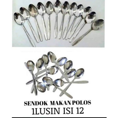[Lusinan] sendok makan polos stainless lusin | Lazada Indonesia