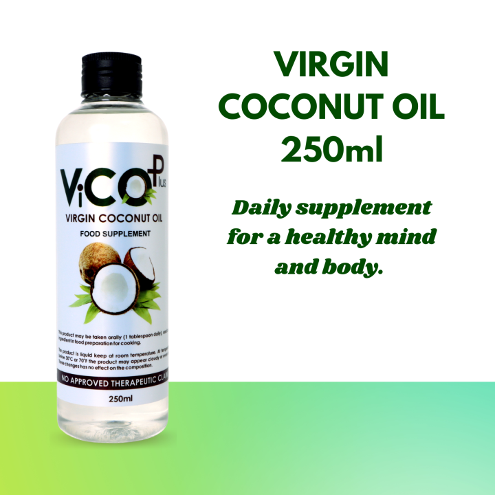ViCO Plus Virgin Coconut Oil Food supplement 250 mL | Lazada PH