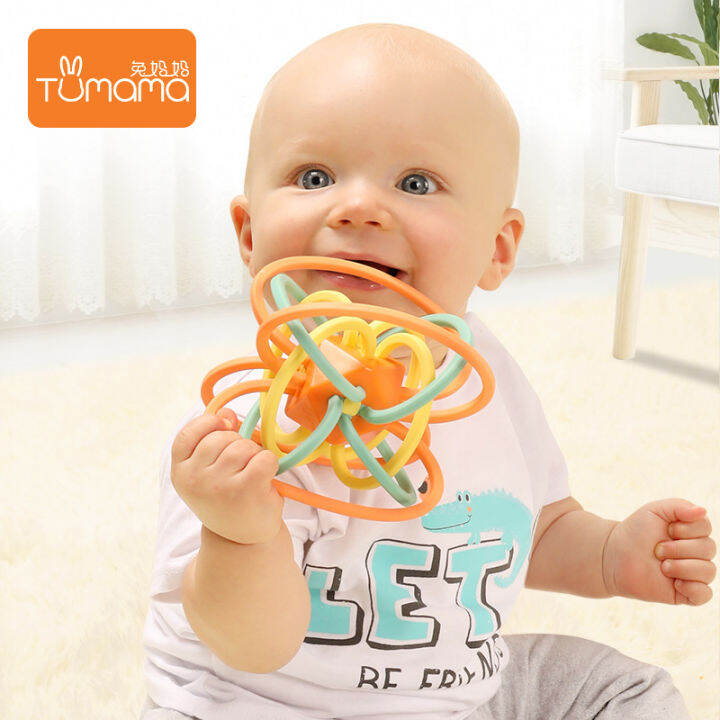 TUMAMA hand grabbing ball toy baby touch sensor ball brain game ...
