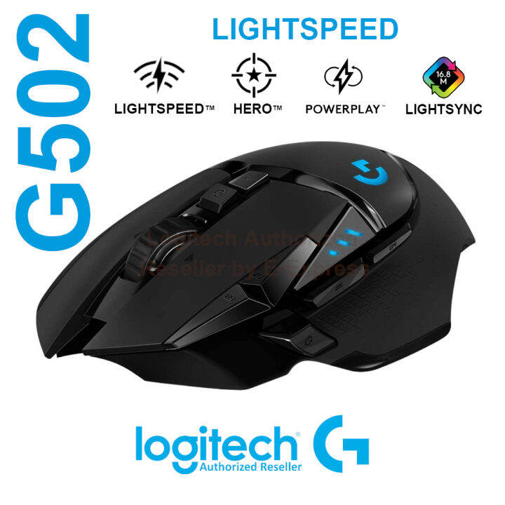 Logitech G502 Lightspeed Wireless Gaming Mouse เม้าส์สำหรับเล่นเกมส์ ของแท้ ประกันศูนย์ 2ปี ...