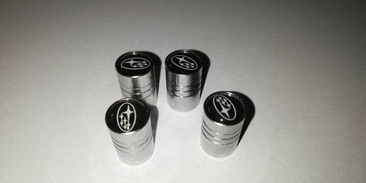 Subaru Original Series Car Wheel Metal Tire Valves Emblem Tyre Stem Air ...