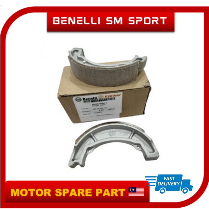 (100% ORIGINAL) BENELLI SM SPORT BRAKE SHOE ASSY KULIT BREK SM-SPORT ...