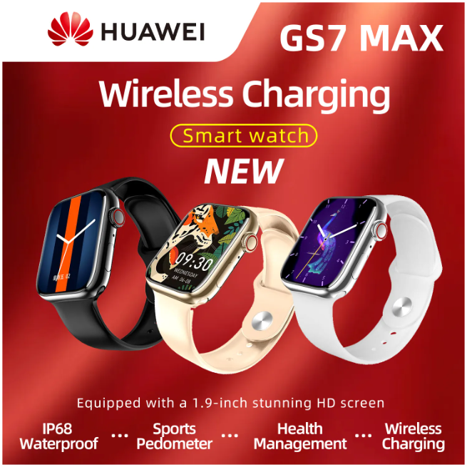 ( SMART WATCH )ใหม่ GS7 Pro MAX นาฬิกาข้อมือสมาร์ทวอทช์ เชื่อมต่อบลูทูธ 2.0 นิ้ว WATCH 7 MAX คุย ...