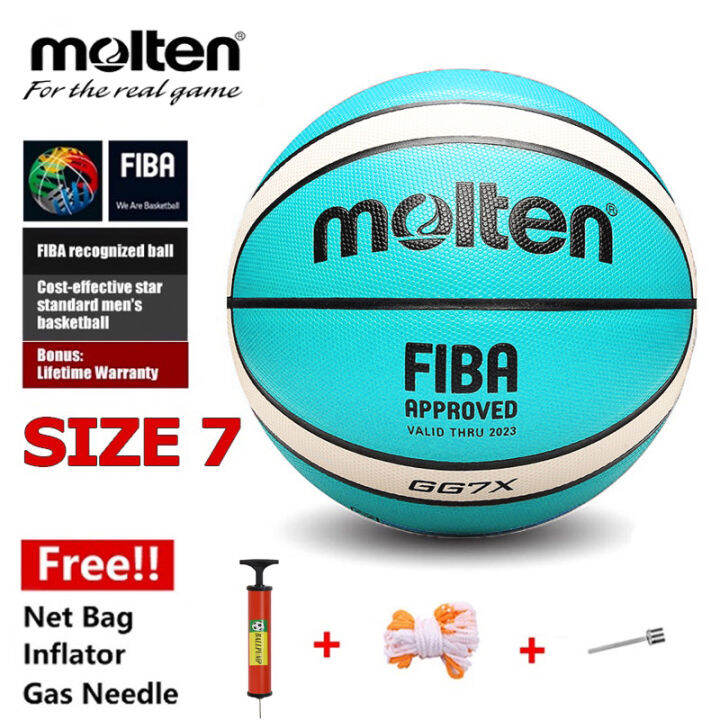 (Flash Sale) Original Molten GG7X Green Basketball Category 7 PU ...