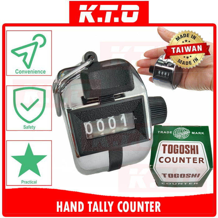 [FH-102] TOGOSHI COUNTER HAND HELD CLICKER MECHANICAL MANUAL COUNTING ...