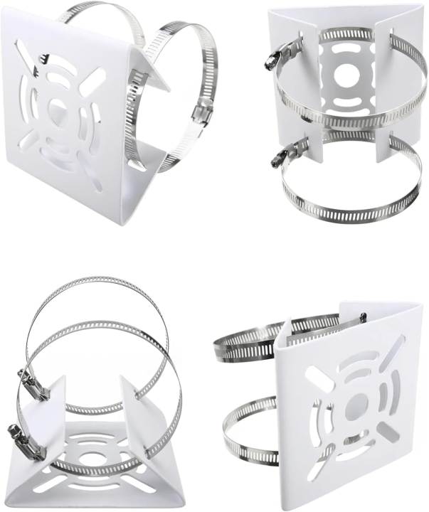 ALLAN Universal CCTV Wall Mount Bracket with 2 Loops Solid Metal ...