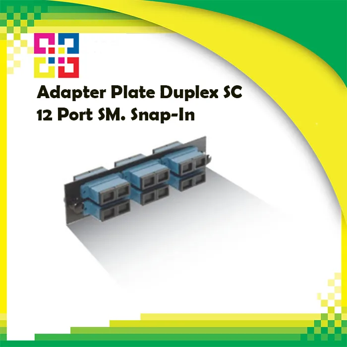AMP Netconect - Adapter Plate Duplex SC 12 Port SM. Snap-In - Commscope ...