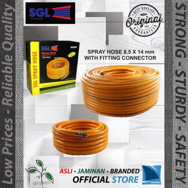 Selang Angin 8.5 x 14 mm 100 meter + Nepel Fitting Connector HEAVY DUTY ...