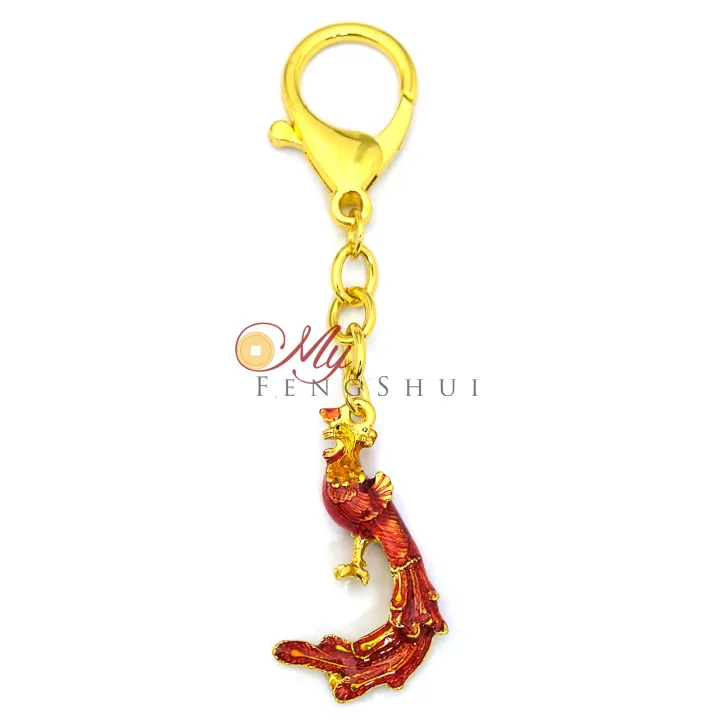 Feng Shui Rising Phoenix Keychain | Lazada