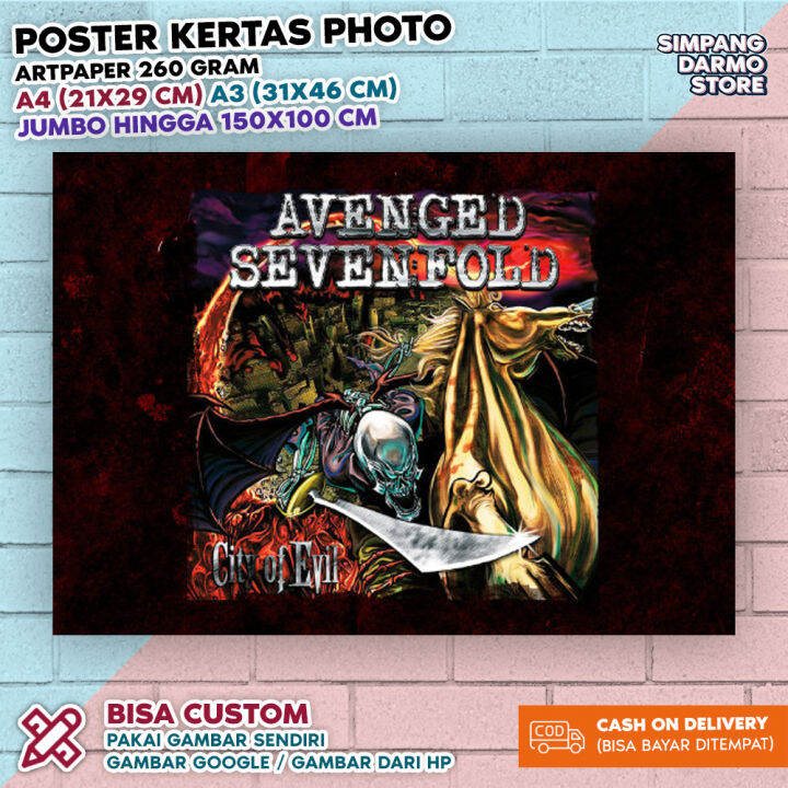 Poster Avenged Sevenfold / A7X Terbaru Tersedia Berbagai Ukuran A4 A3 ...