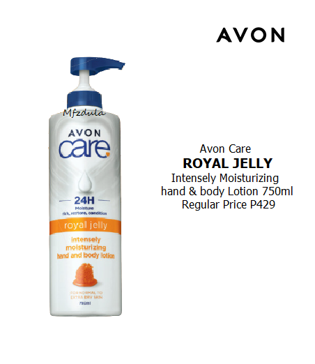 Avon Care ROYAL JELLY INTENSELY moisturizing hand & body lotion 750 ml ...