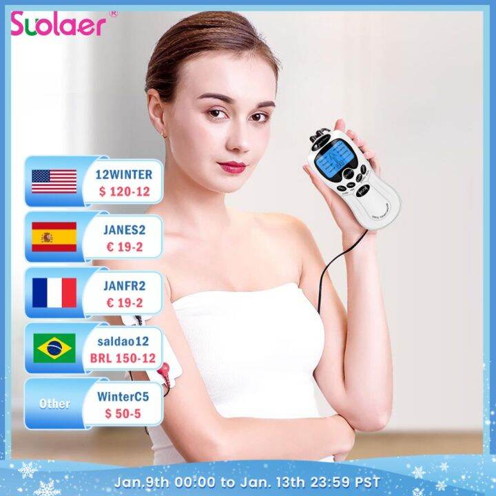 Electronic Tens Stimulator EMS Electric Muscle Stimulator Neck Back ...