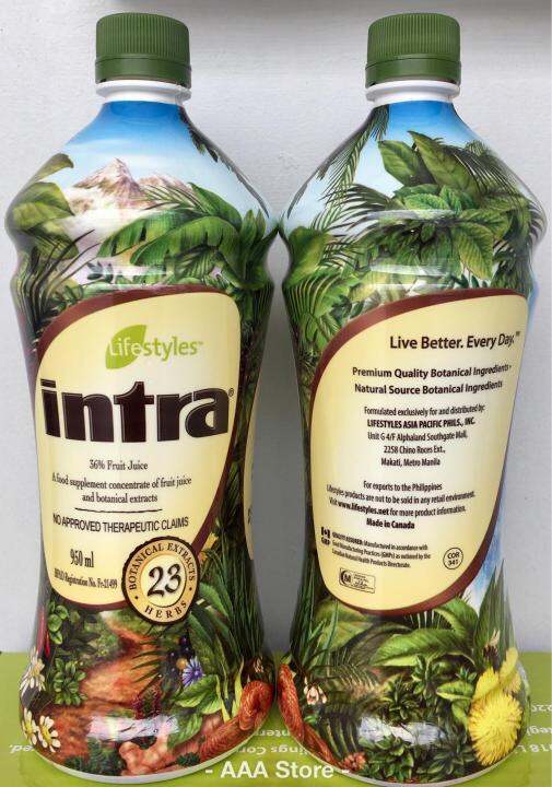 intra® Food Supplement Concentrate of 23 Botanical Extracts 950 ml Made ...