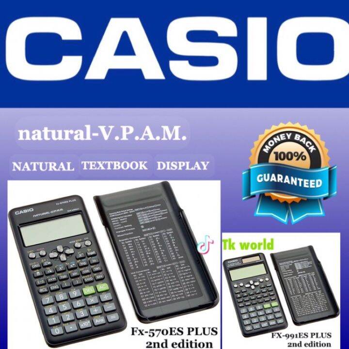 Casio fx-991ES plus Scientific Calculator 2nd Edition free pouch fx ...