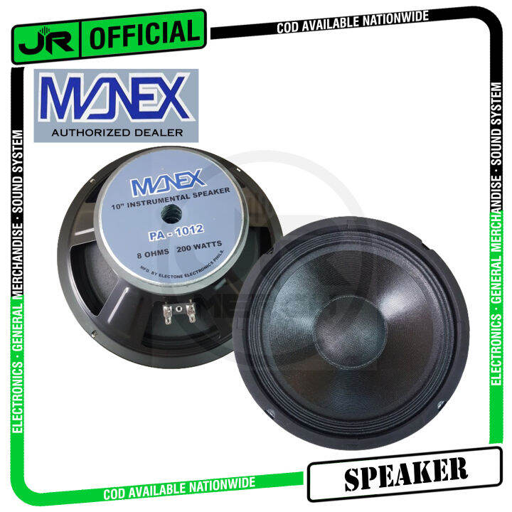 Manex PA-1012 10" Instrumental Speaker No Screen Sold Per PC | Lazada PH