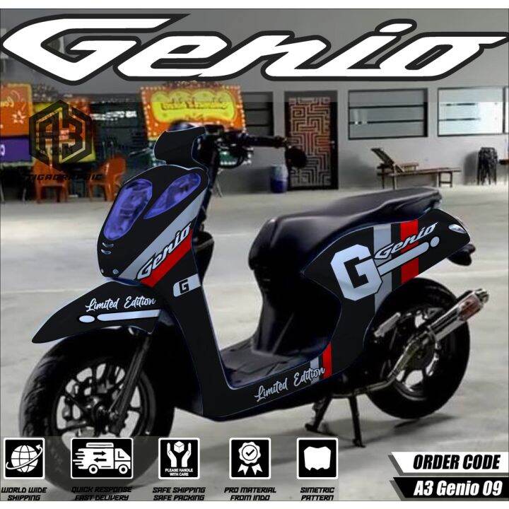 Decal Sticker Honda Genio full body desain terbaru simple keren decal ...