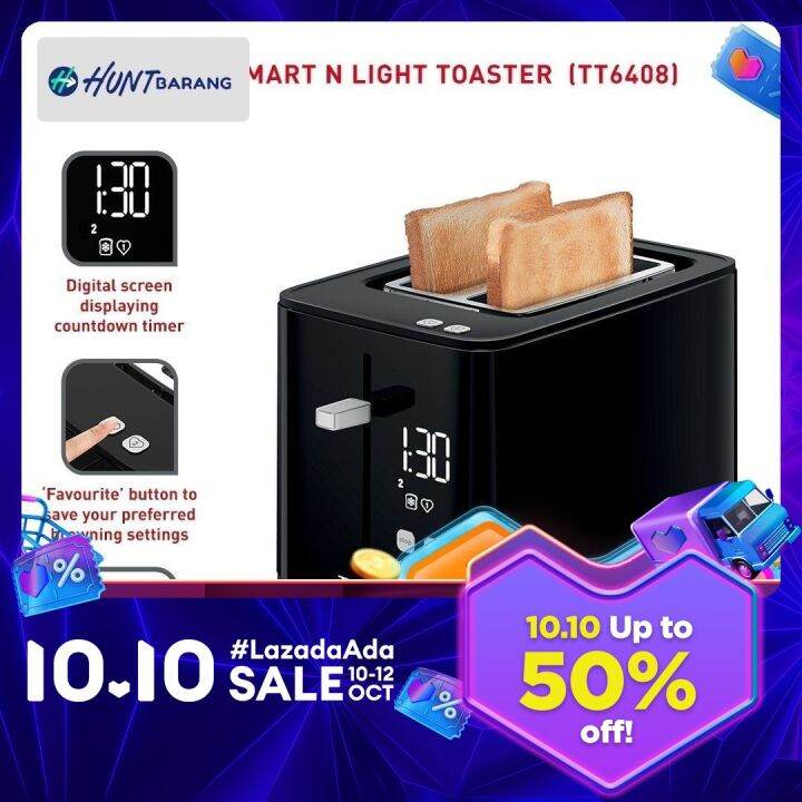 Tefal Bread Toaster Bread Maker (TT640840) / Pembakar Roti Tefal | Lazada