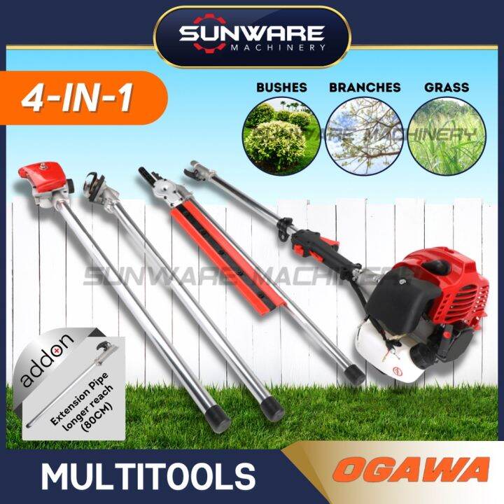 OGAWA Garden Multitools System (4-in-1 : Brush Cutter in Blade & Cutter ...