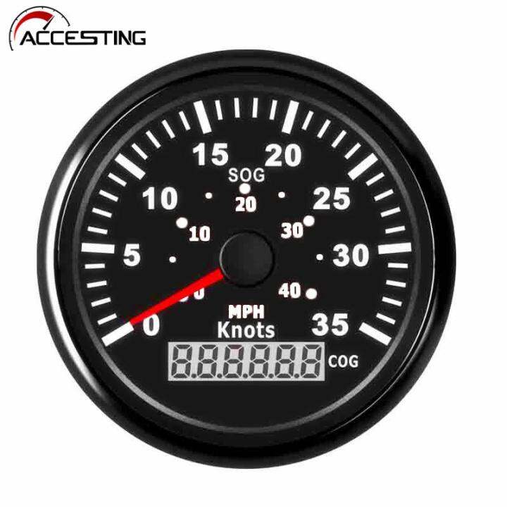 ของแท้85มม. รถเรือ GPS Speedometer กันน้ำ35 Knots 40 MPH Speedometer ...