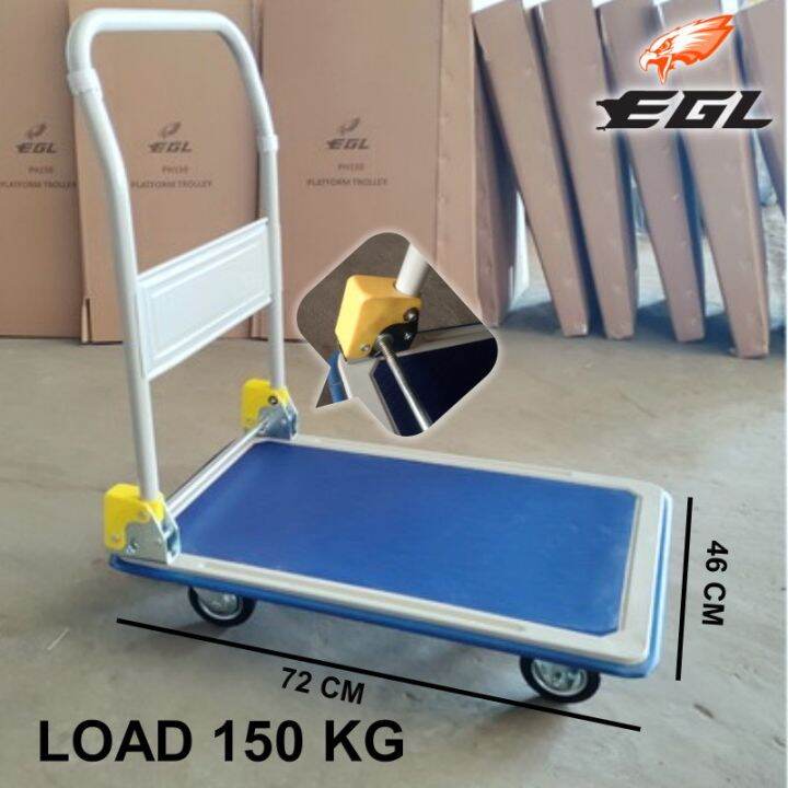 Trolley Kereta Dorongan Barang Lipat 150kg Troli / Hand Truck Barang ...