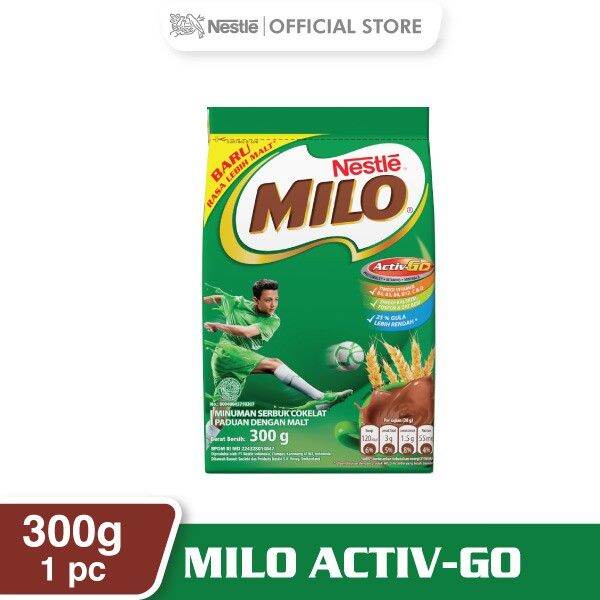 Milo ACTIV-GO Minuman Coklat 300gr Kemasan Pouch | Lazada Indonesia