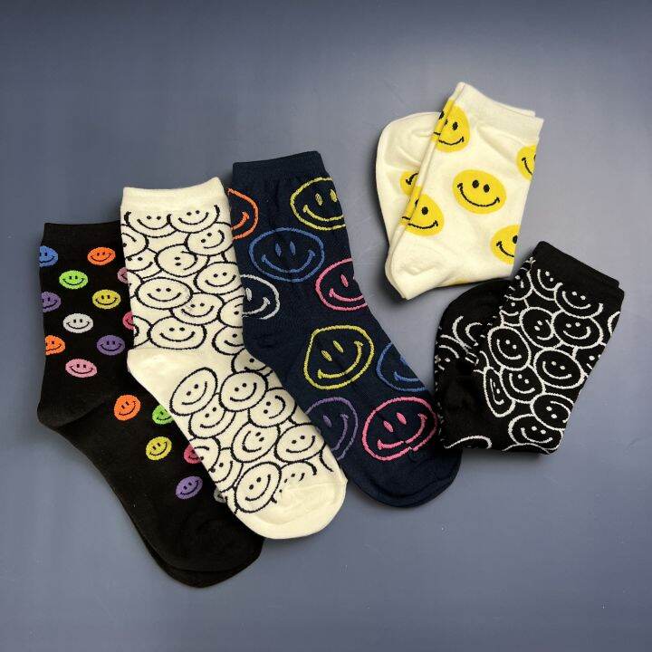 Korean Socks - Smile Scattered Socks - Iconic Socks | Lazada PH