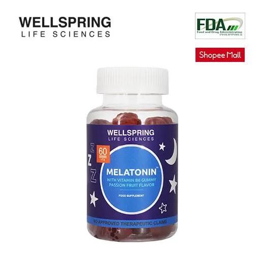 Wellspring Melatonin for Sleep With Vitamin B6 Passiflora Extract ...