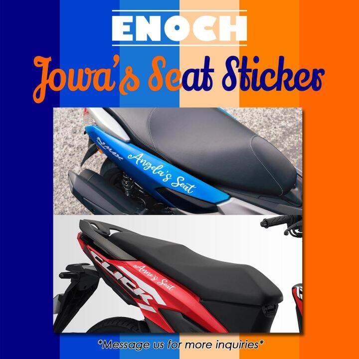 Jowa's Seat Sticker / Motorcycle Decal Sticker / Waterproof | Lazada PH