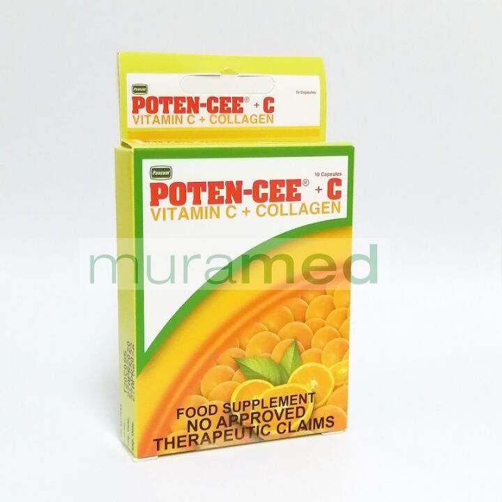 PotenCee + C Vitamin C + Collagen Capsule 10's | Lazada PH