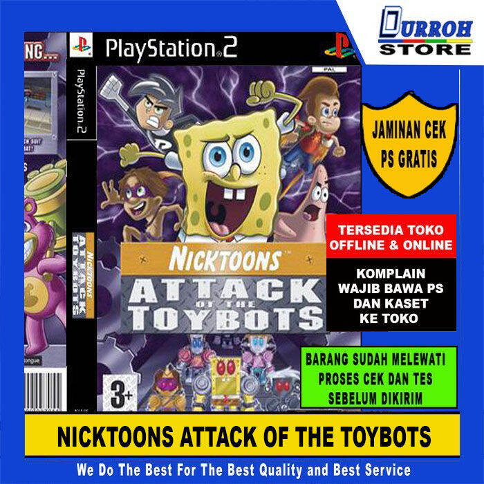 KASET PS2 : DVD GAME PS 2 / Playstation 2 NICKTOONS ATTACK OF THE TOYBOTS | Lazada Indonesia