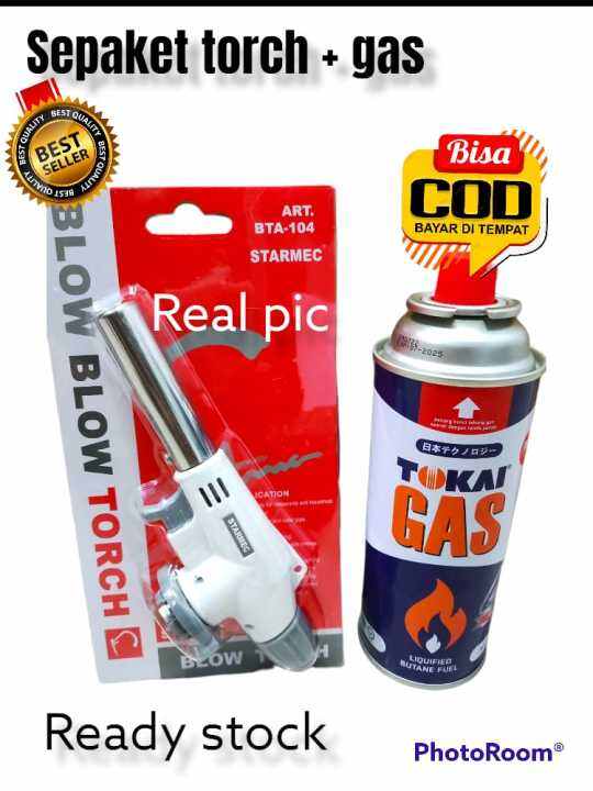 Paket Gas Torch Multi Purpose dengan Gas Hi cook Portable Siap Pakai ...