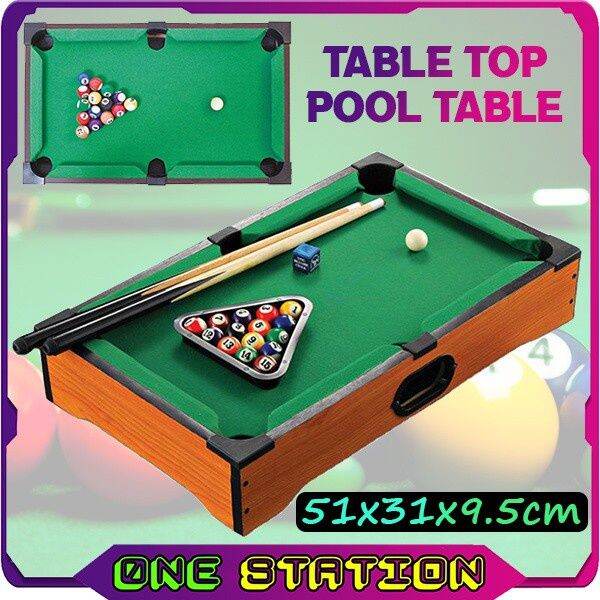 Mini Tabletop Pool Table Billiard Game Sets Pool Table Family Game ...