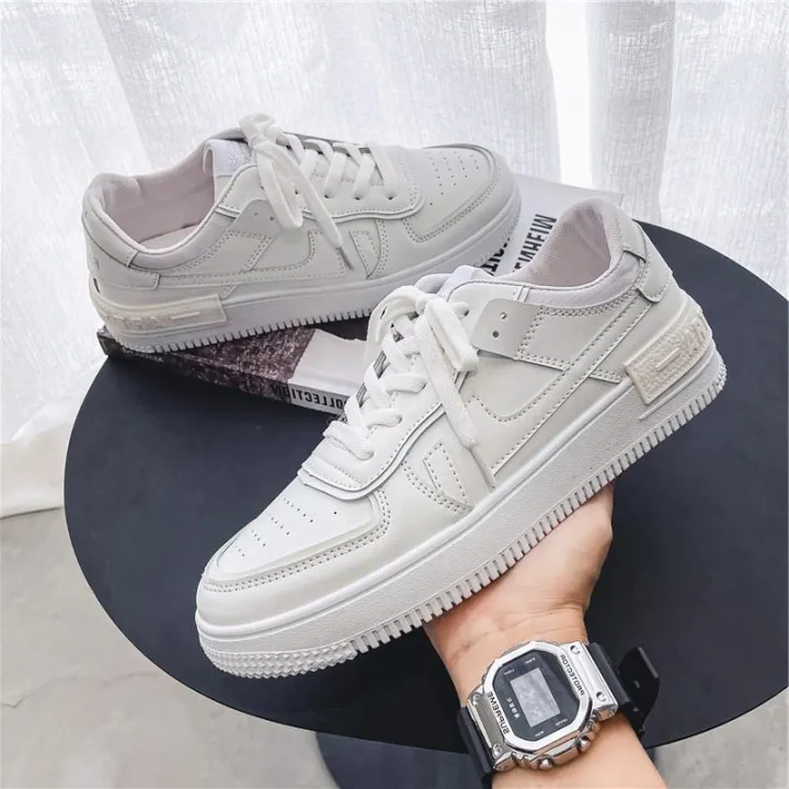 Air Force One ชายรองเท้าแตะกีฬา Joker รองเท้าสีขาวชาย Han Edition ฤดู ...