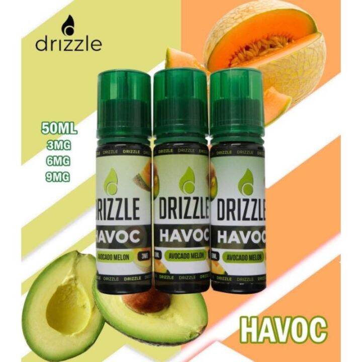 Super Sale! Drizzle Havoc V1 50ml 3/6/9mg 80:20 ratio Version 1 | Lazada PH