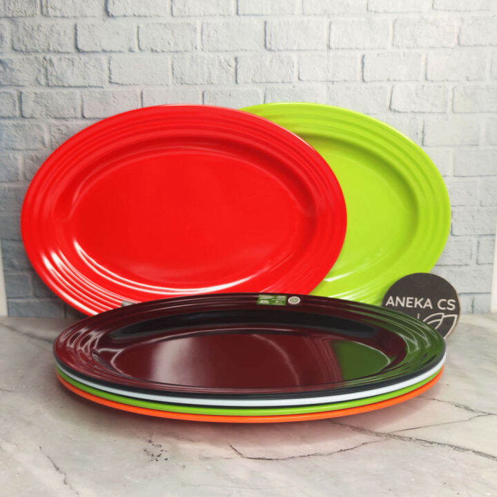 Piring Oval Melamin 12 inch - Piring Saji - Piring Lodor - Piring Lauk ...