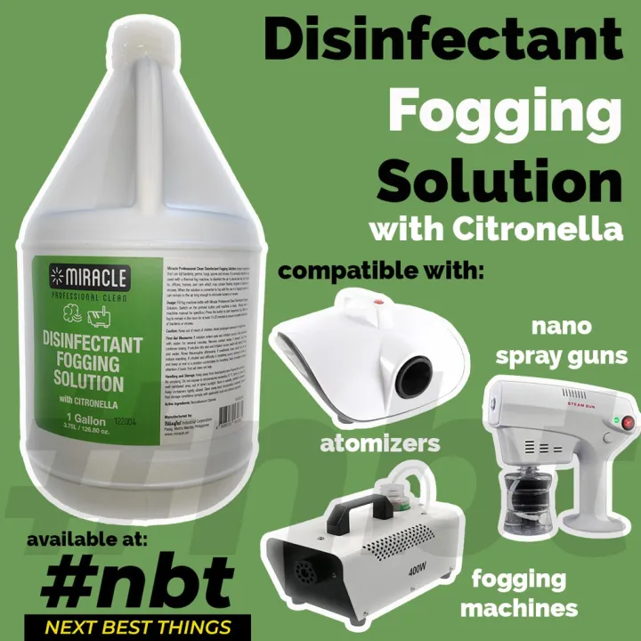 Miracle Disinfectant Fogging Solution / Fog Solution (Citronella) - Box ...