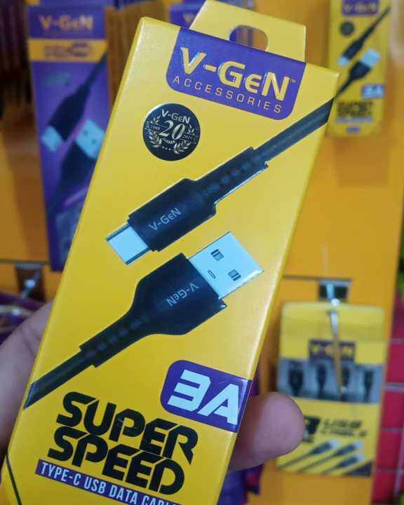 V-GeN VCB-23 Kabel Data VGEN TYPE-C Fast Charging 3A 1 Meter Ori ...