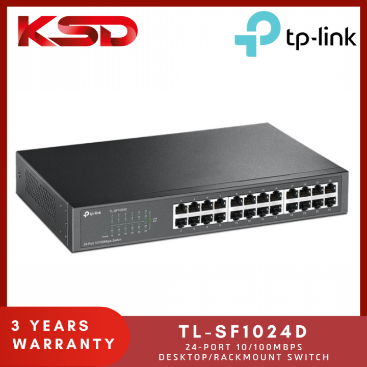 TP-Link TL-SF1024D/ TL-SG1024D 24-port 10/100Mbps Desktop/Rackmount ...