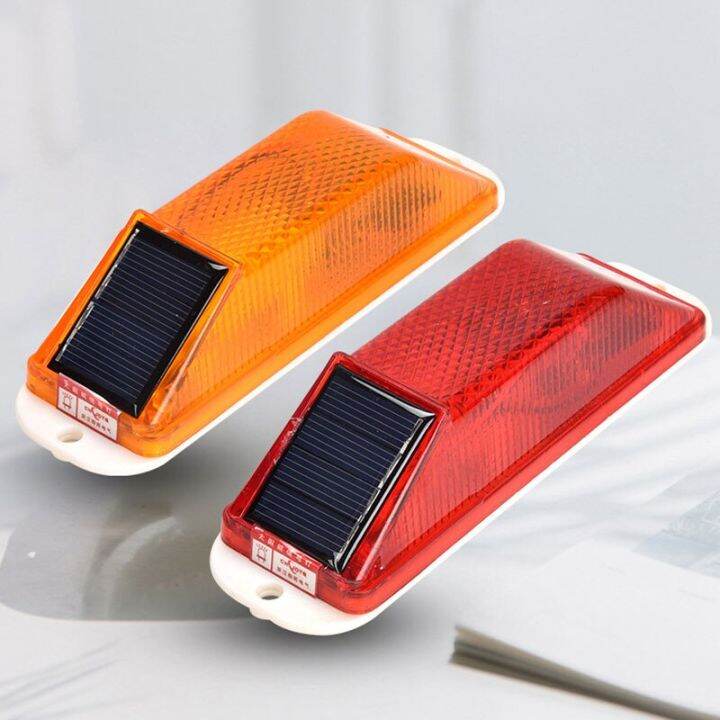 LED Solar Warning Blinker Light Barricade Hazard Warning Light Strobe ...