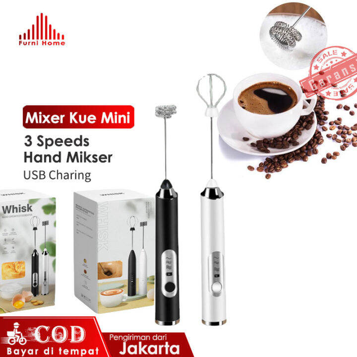 Pembuih Susu Pengocok Telur Pengocok Matcha Milk Frother Mixer Kopi ...