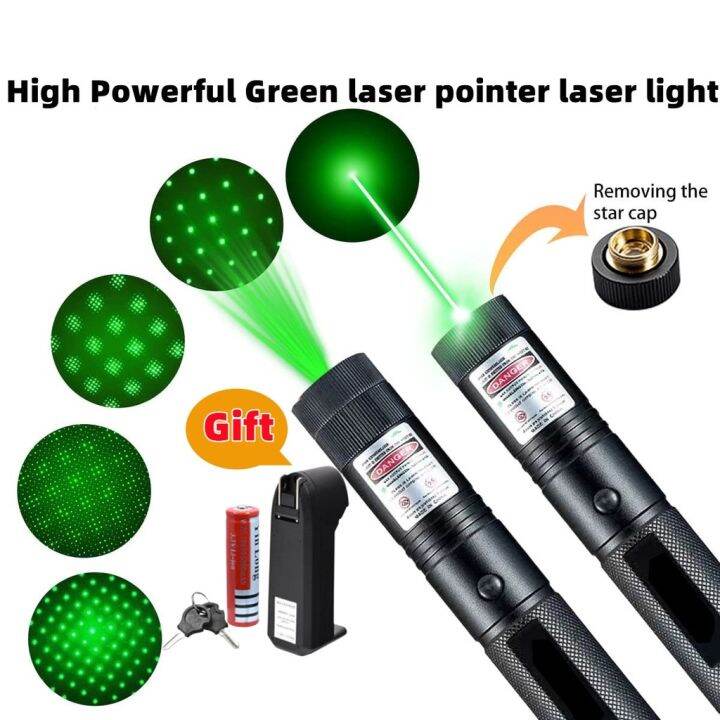 High Powerful Green laser pointer laser light Adjustable Focus powerful ...
