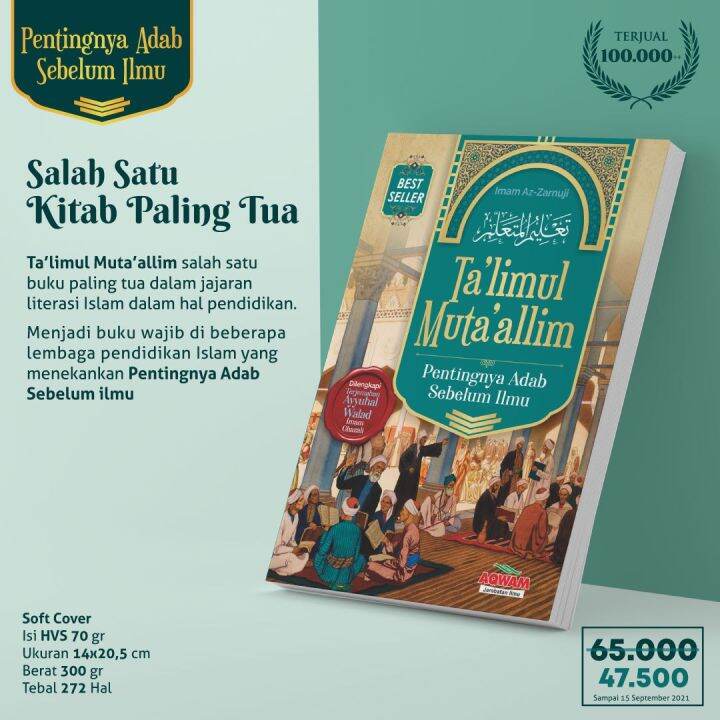 [BISA COD] Talimul Mutaallim : Pentingnya Adab Sebelum Ilmu / Buku ...