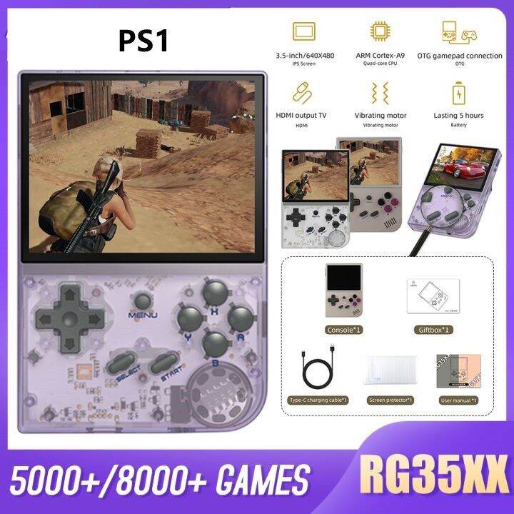 RG35XX Mini Retro Handheld Game Console 3.5Inch IPS Screen Video Game ...