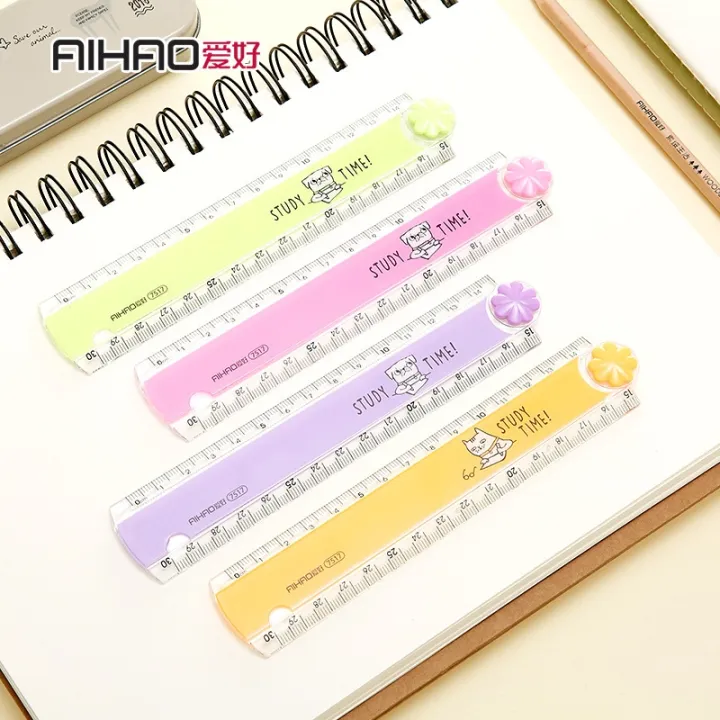 1pc 30CM New Cute Kawaii Study Color Folding Ruler Multifunction diy ...