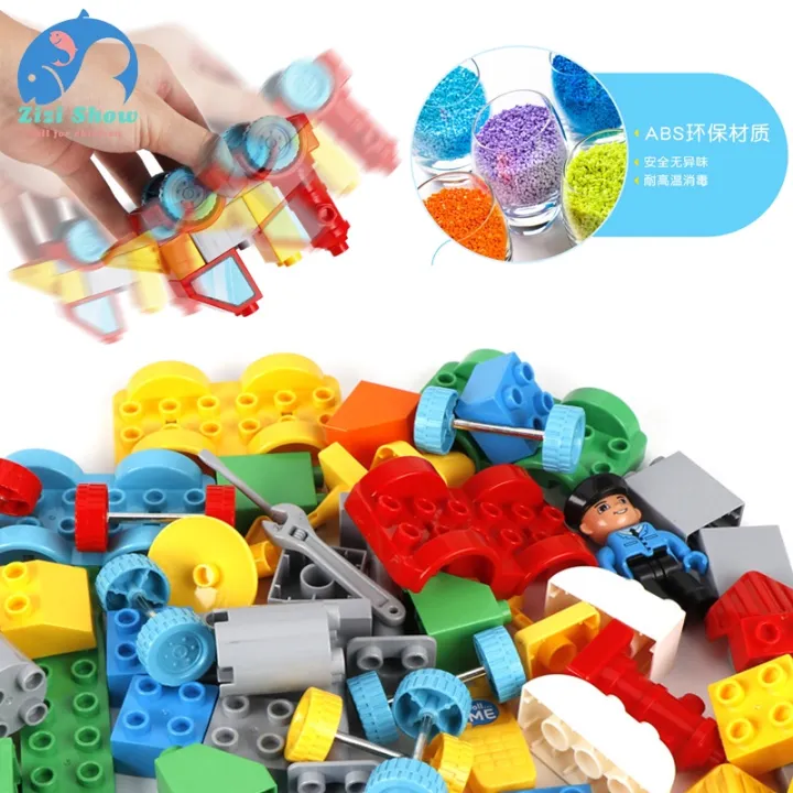 【zs】102pcs Large Particles Building Blocks DUPLO compatible education ...