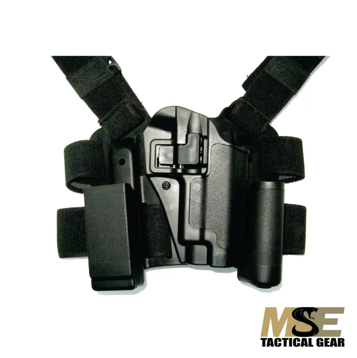 Low Carry Leg Holster ~Tanfoglio fits MAP1, MS9mm with Magazine pouch ...