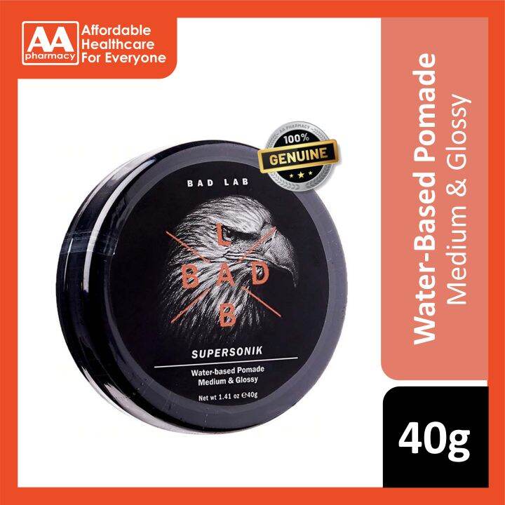 Bad Lab Water-Based Pomade (Supersonik Medium & Glossy) 40g | Lazada
