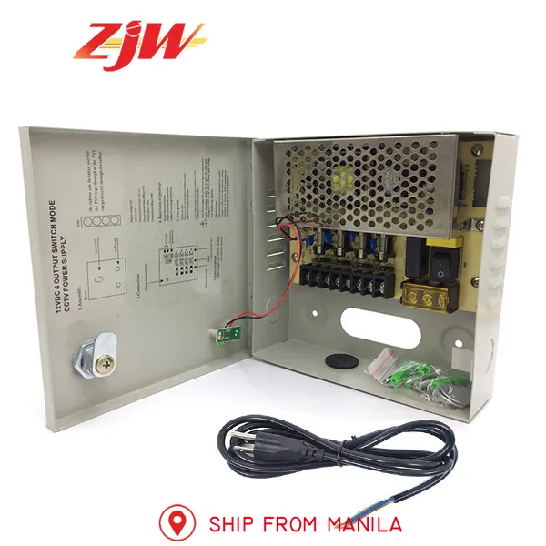 ZJW 4 Channel 12V 5A Fused Centralized Distributed Power Supply Power ...