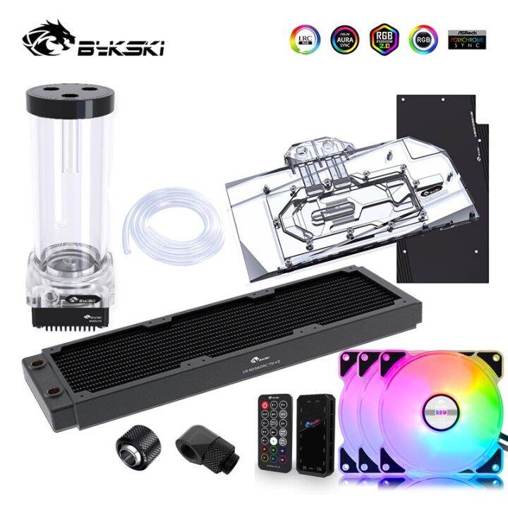 Bykski Water Cooling Hose Tube Kit For RTX3090,3080,3070,6900,6800 Card Water Block With Pump ...